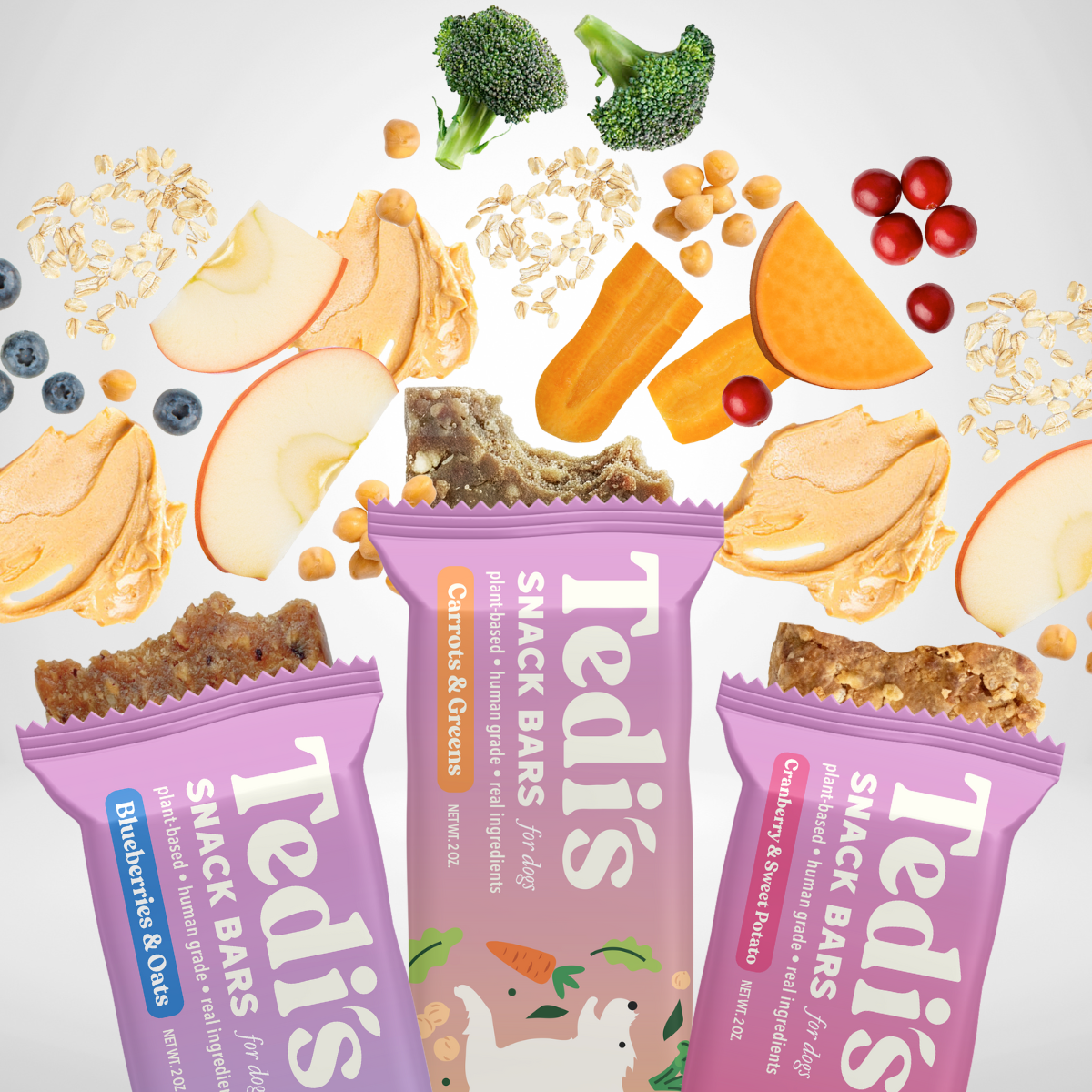 Tedi's | Premium Dog Treats & Snack Bars | Clean Ingredients